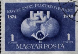 Stamp: 75th Anniversary of Universal Postal Union (UPU) (Hungary(75th ...