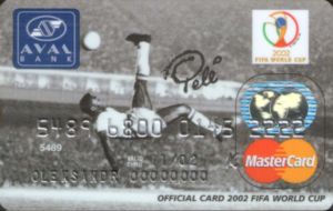 Bank Card: Bank Aval MasterCard Mass "Pele" (Bank Aval, UkraineCol:UA ...