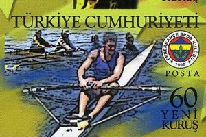 Stamp: Rowing (Türkiye (Turkey)(100th Foundation Anniversary of ...
