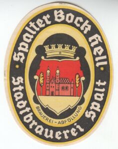 Drink Label: Spalter Bock hell (Stadtbrauerei Spalt, Germany, Federal ...