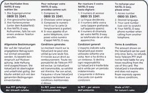 Telefonkarte: GSM Natel D easy (Swisscom Value Cards, Schweiz ...