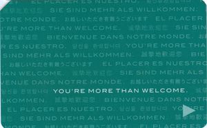 Hotel Card: Hyatt - You're more than welcome (green) (Hyatt, United ...