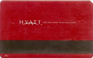 บัตรโรงแรม: Hyatt - You're more than welcome (red) (Hyatt, สหรัฐอเมริกา ...