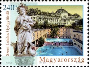 Stamp: St. Lukács Thermal Spa (Hungary(Thermal Spas in Hungary) Mi:HU ...