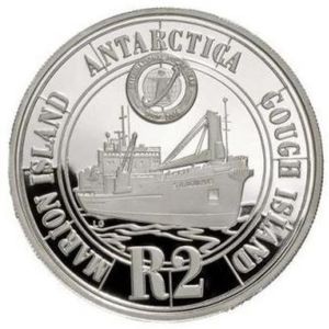 Coin: 2 Rand (Polar ship “SA Sgulhas”) (South Africa(1961~Today - Crown ...