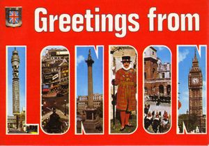 Postcard: Greetings from London (United Kingdom of Great Britain ...