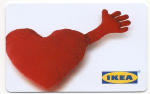 Gift Card: Hand with heart (Ikea, Dominican Republic(Ikea) Col:DO-Ikea-002