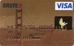 Bank Card: Erste Bank Visa Gold "San Francisco" (ERSTE Bank, UkraineCol ...