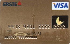 Bank Card: Erste Bank Visa Gold "Toronto" (ERSTE Bank, UkraineCol:UA-VI ...