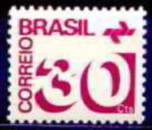 Stamp: Mark Post and Emblem (Brazil(Mark Post and Emblem) Mi:BR 1344 Yy ...