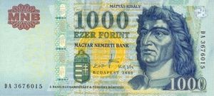 Banknote: 1,000 Forint (Hungary(2007-2015 "Omron Rings" Issue) Wor:P-197a