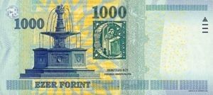 Banknote: 1,000 Forint (Hungary(2007-2015 "Omron Rings" Issue) Wor:P-197a