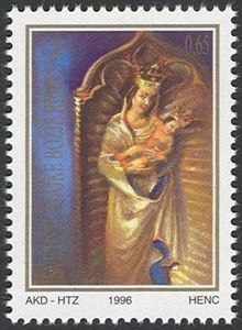 Stamp: Sanctuary of Lady of Remete (CroatiaMi:HR Z89,Sn:HR RA80,Yt:HR ...