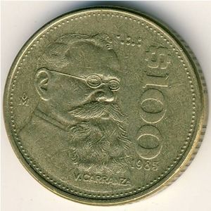 Coin: 100 Pesos (Mexico(1905~1992 - Estados Unidos Mexicanos ...