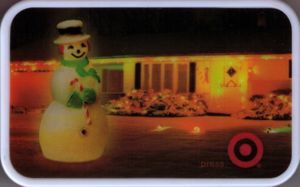 Gift Card: Snowman With Light (Target, United States of America ...