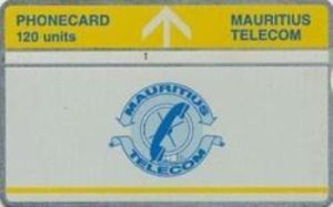 Phonecard: Telecom's Logo - With Line (502B) (Mauritius Telecom ...