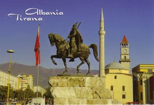 Postcard: The Skanderbeg's Monument. Tirana (Albania(Tirana) Col:AL ...