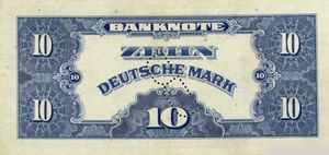 Banknote: 10 Deutsche Mark (Germany, Federal Republic(1948 First Issue ...