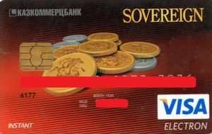 Bank Card: Sovereign (Kazkommertsbank, KazakhstanCol:KZ-VE-0012.01