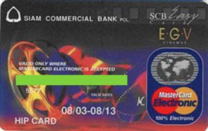 Bank Card: SCB -EGV (Siam Commercial Bank, ThailandCol:TH-MC-0022