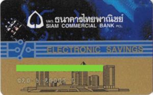 Bank Card: SCB -Electronic Savings (Siam Commercial Bank, ThailandCol ...