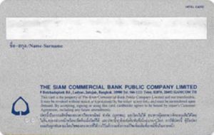 Bank Card: SCB (Siam Commercial Bank, Thailand) Col:TH-GM-0026