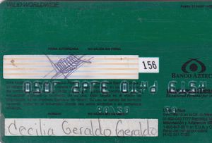 Tarjeta de Banco: Azteca (Banco Azteca, MéxicoCol:MX-VI-0010.01