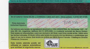 Bank Card: Credilogros (Banco Francés (BBVA), Argentina) Col:AR-VE-0009
