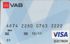 Bank Card: VABank Debit Card (VABank, UkraineCol:UA-VE-0180.01