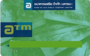 Bank Card: Bank of Asia -2 (Bank of Asia, ThailandCol:TH-GM-0028