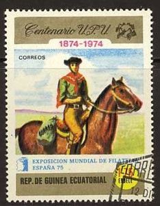 Stamp: Postman on Horseback (Equatorial Guinea(U.P.U. (Universal Postal ...