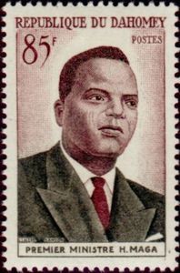 Stamp: Hubert Maga (1916-2000) Prime Minister (Dahomey(Proclamation of ...