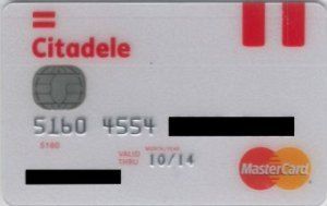 Bank Card: Citadele MasterCard with red stripes (Citadele Pank ...