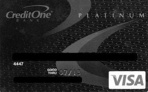 Bank Card: Credit One Bank - Platinum (Credit One Bank, United States ...