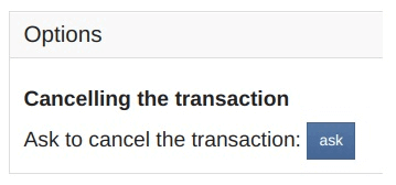 Transaction process : Collecting Help
