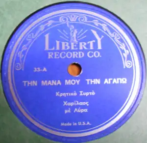 บันทึกเพลง: Χαρίλαος Κρητικός: Την Μάνα Μου Την Αγαπώ / Ο Πετεινός