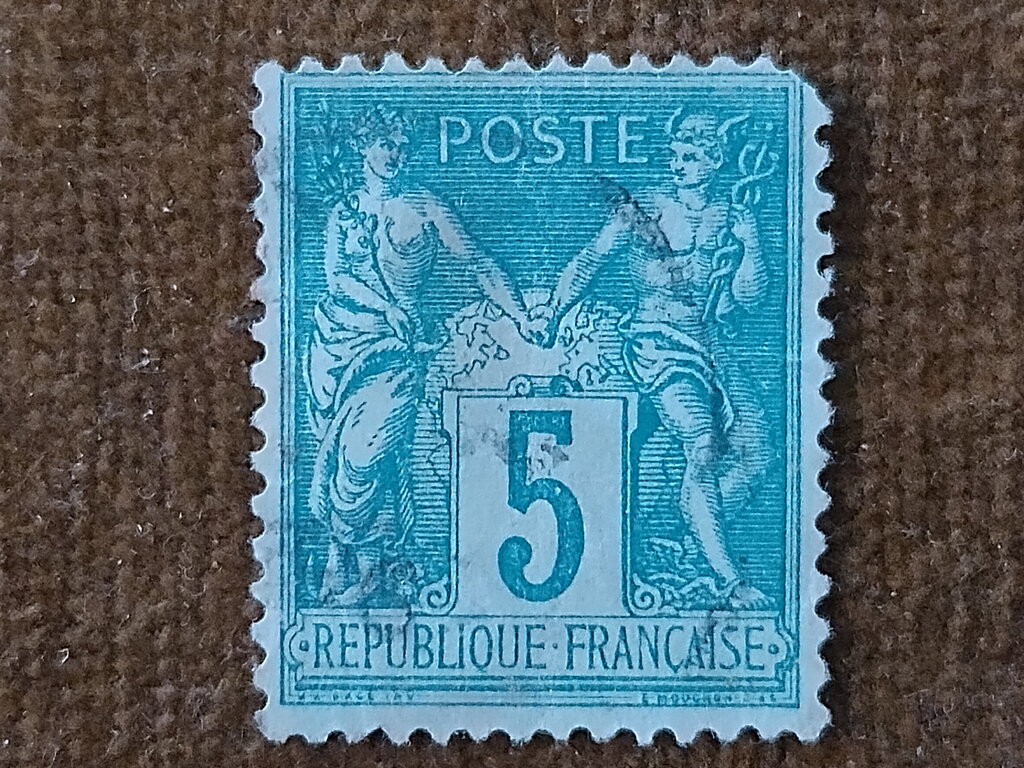 France: Peace and Commerce (Type Sage), 1876 : US$ 0.06 from Tipeu ...