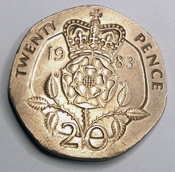 United Kingdom of Great Britain & Northern Ireland: 20 Pence, 1983 ...