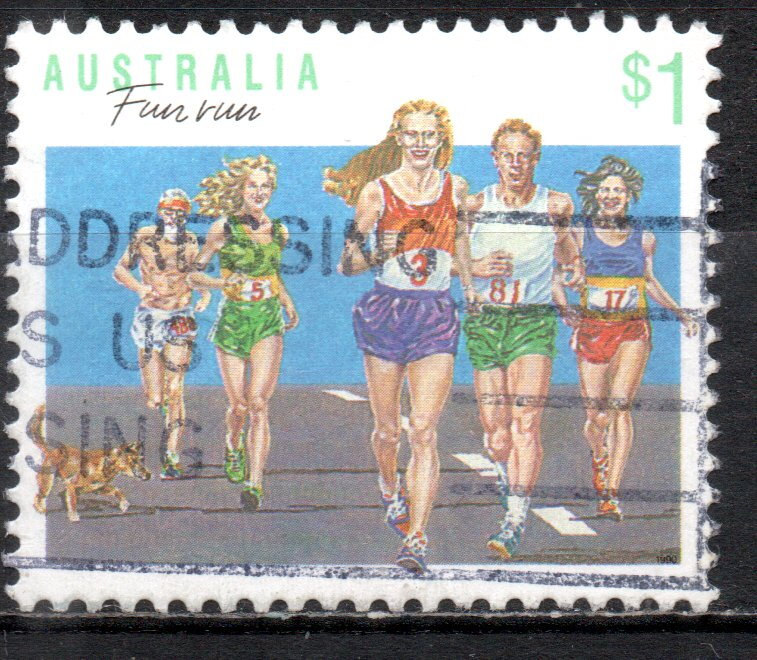 Australia: Fun Run - P(14 x 14.40), 1990 : US$ 0.01 from footy68 ...