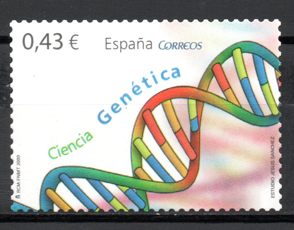Spain: Genetics - DNA Double Helix, 2009 : US$ 0.05 from footy68 ...