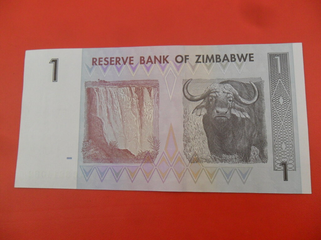 Zimbabwe: 1 Dollar, 2007 : US$ 1.34 from ivanmiljko : Banknotes for ...