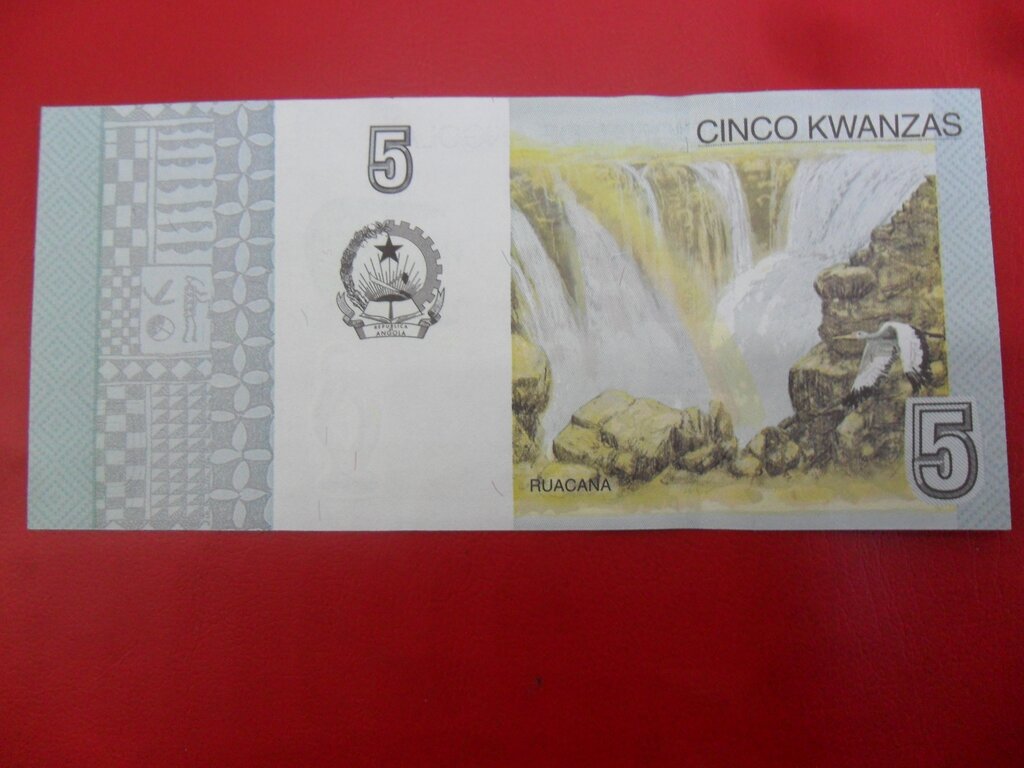 5 Kwanzas : US$ 1.18 from ivanmiljko : Banknotes for sale : Colnect