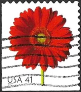 Red Gerbera Daisy : US$ 0.10 from jesusa20 : Stamps for sale : Colnect