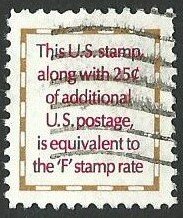 United States of America: Rate Makeup Stamp, 1991 : US$ 0.05 from ...