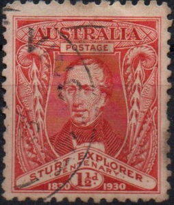 Australia: Centenary of Sturt's Exploration, 1930 : US$ 0.15 from ...