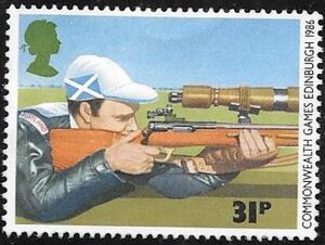 Rifle Shooting : US$ 0.30 from fmcg0 : Stamps for sale : Colnect