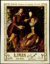Stamp: Rubens and Isabelle Brandt, Pierre-Paul Rubens (1609) (Ajman ...