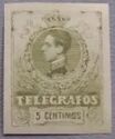 Stamp: Alfonso XIII (Spain(Telegraphs - King Alfonso XIII (1912)) Yt:ES ...