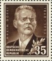 Stamp: Maxim Gorki (1868-1936) Writer (Germany, Democratic Republic ...