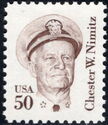 Stamp: Chester William Nimitz (United States of America(Great Americans ...